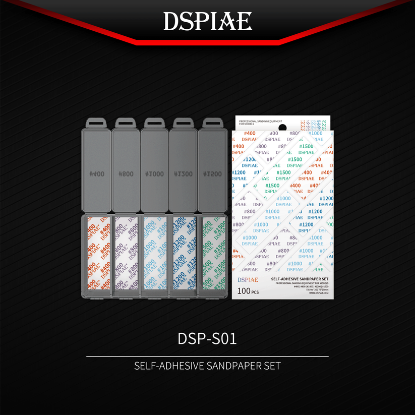 DSPIAE DSP Reusable Self-Adhesive Sandpaper 400-1500 Grit – DSPIAESTORE